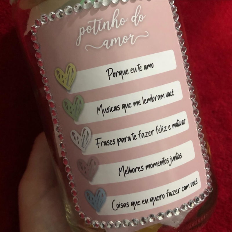 Potinho do Amor v Como Fazer, Frases, Metas, Legenda (DIY)